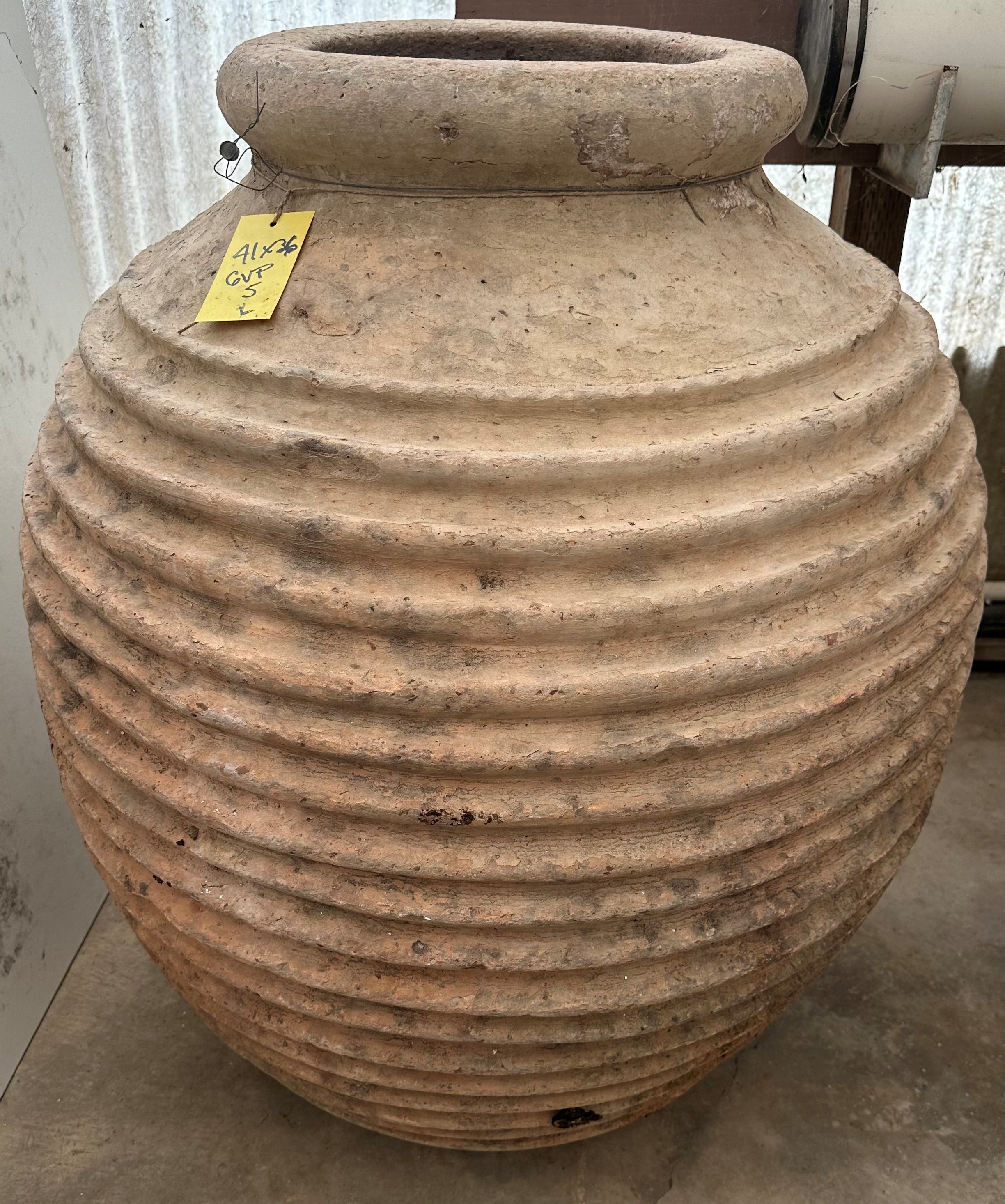 Vintage Peloponnesus Oil Jar GVP5L - Eye of the Day Garden Design Center